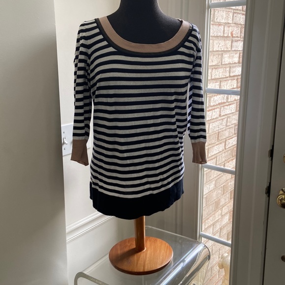 Escada | Tops | Escada Stripped Top | Poshmark